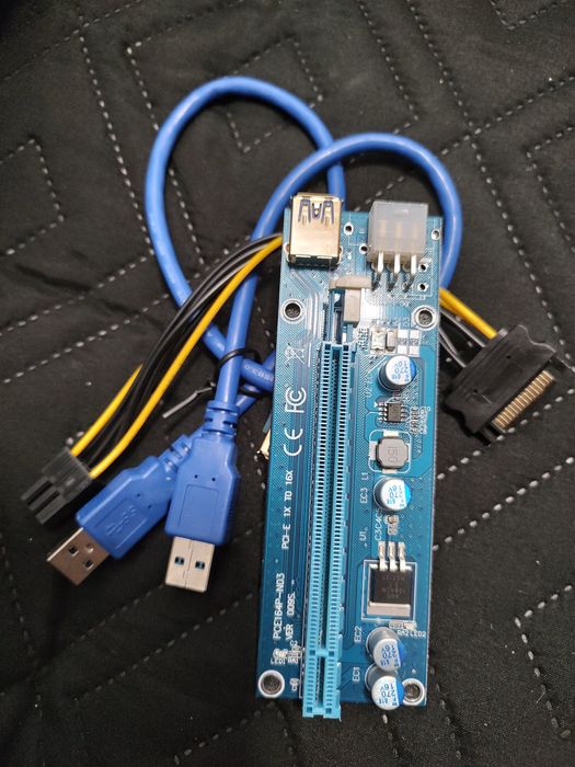 Kit grafic riser card pentru minat cu placa PCI-E 164P Ploiesti • OLX.ro