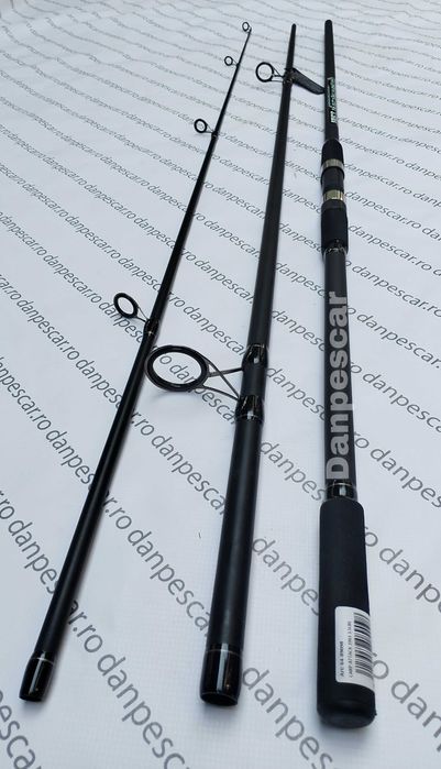 SET 4 Lansete 3,90metri PROFL CARP ATTACK din 3 bucati 3,50LBScompozit ...