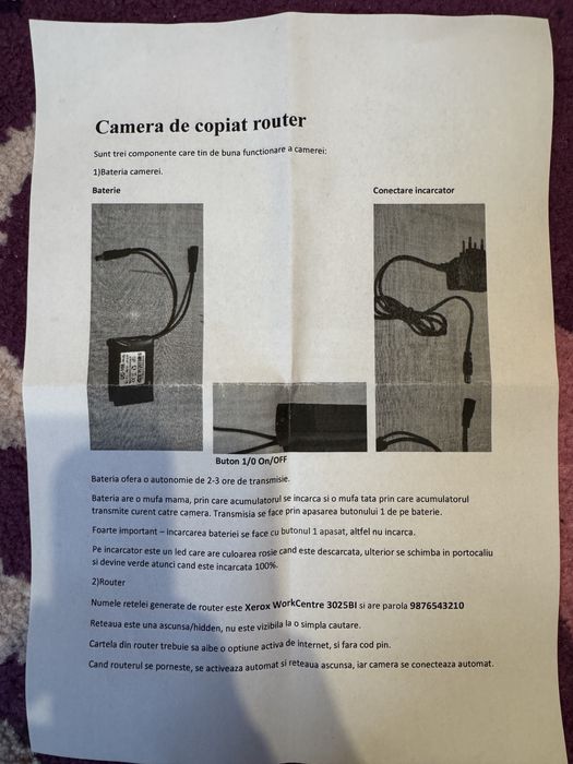 Casca de copiat cu camera video fara telefon si router, imagini 4k ...