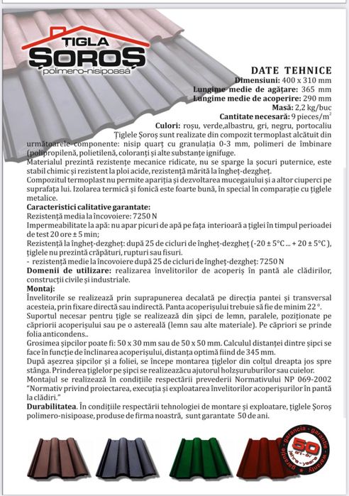 Tigla Plastic ecologica( polimero-nisipoasa ) Oradea • OLX.ro