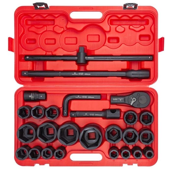 Ударно гедоре 3/4” и 1” цол 6-стенен Cr-Mo EverForce 26 части с. Крумово • OLX.bg