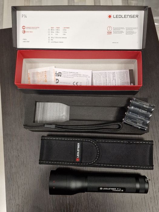 Lanterna LEDLENSER P14 - noua, originala Rosu • OLX.ro