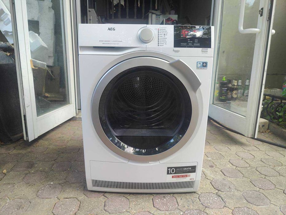 Сушилня AEG 8000 series (клас А + + +) 24 месеца Гаранция ! гр. Асеновград • OLX.bg