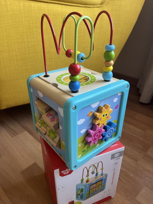 Образователен дървен куб Tooky toy гр. София Редута • OLX.bg