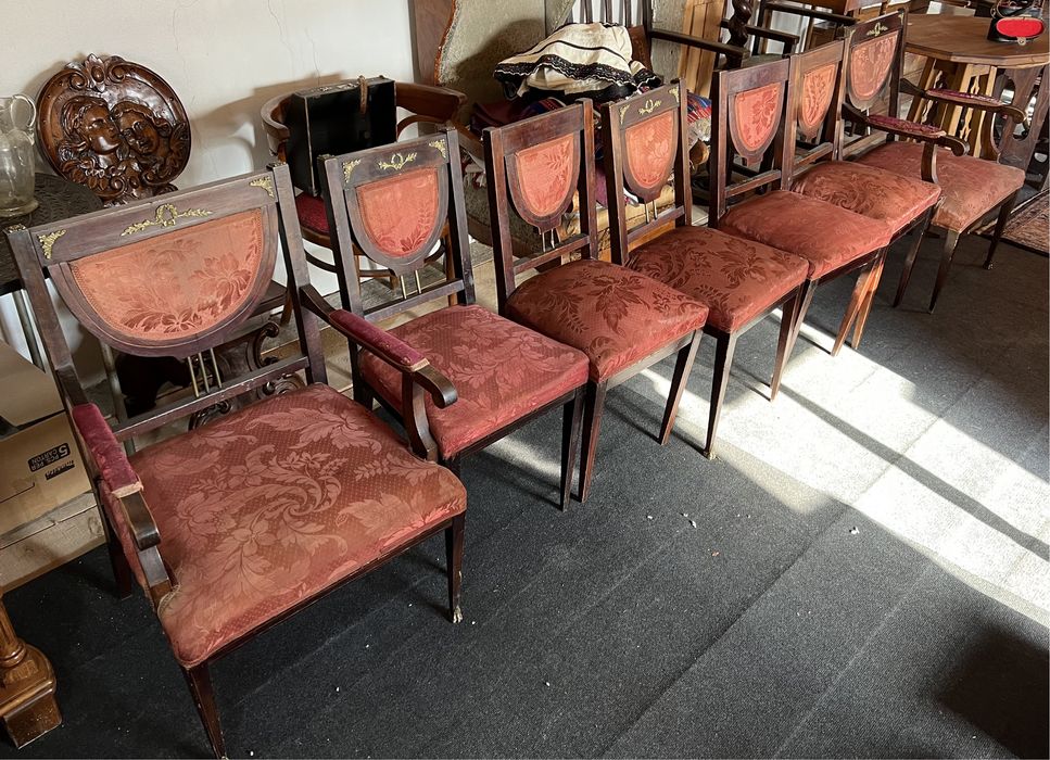 Set Scaune + Fotolii *** vintage / antic / vechi / retro *** Cristian ...