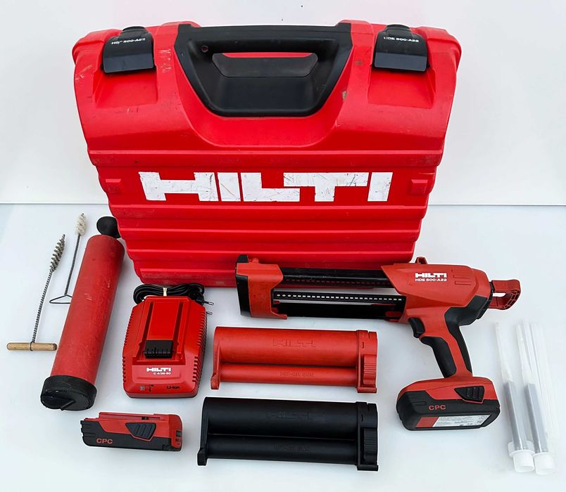 Hilti HDE 500-A22 - Акумулаторен уред за двукомпонентно лепило отличен ...