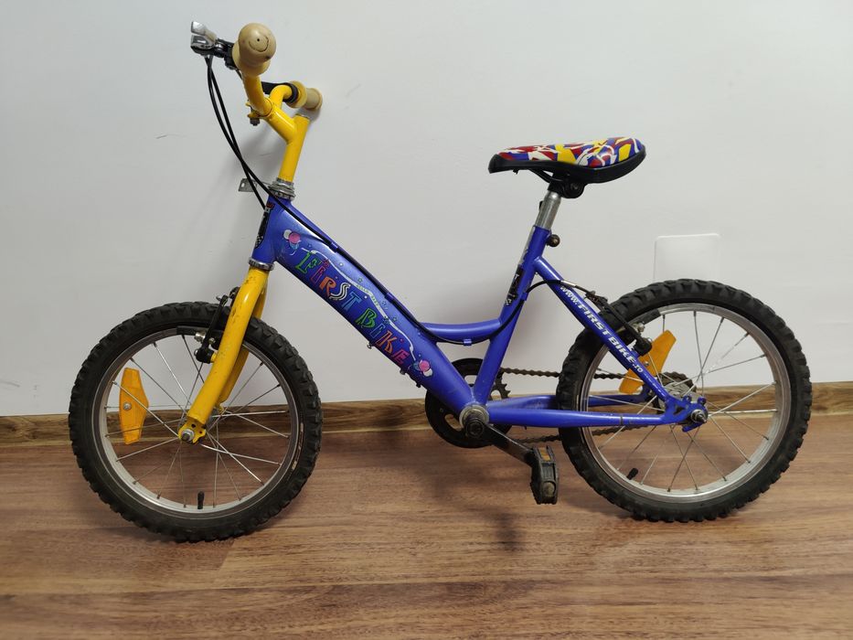Bicicletă copii 16", First Bike, fabricată în România Galati • OLX.ro
