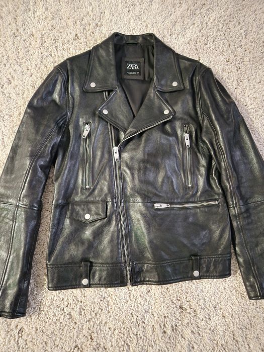 Jacheta piele naturala ZARA MAN , noua Ilfov Popesti-Leordeni • OLX.ro