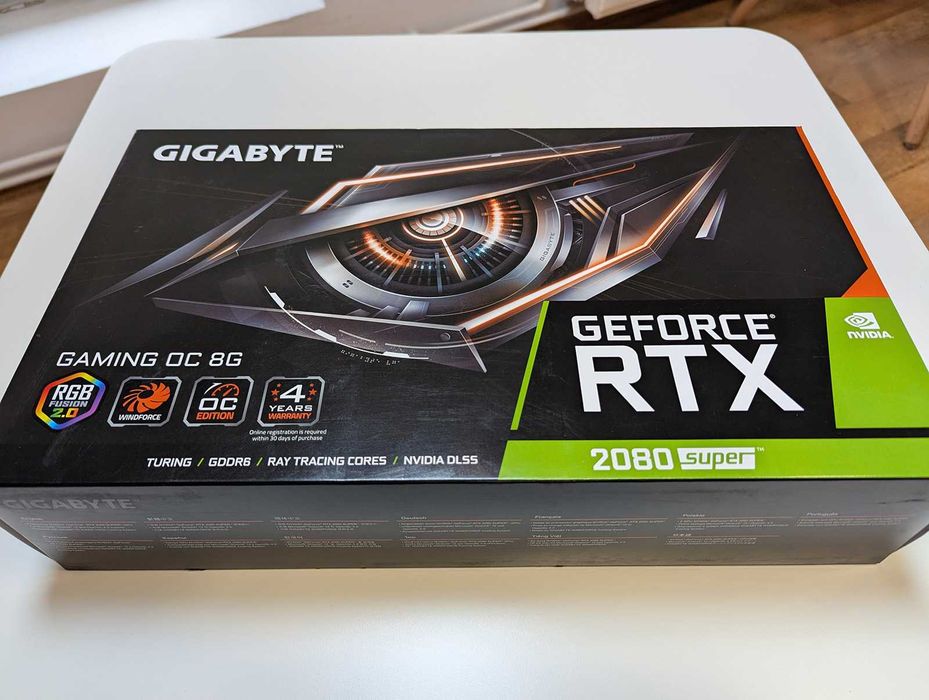 Placa video Nvidia Gigabyte GeForce RTX 2080 SUPER GAMING OC 8G BOX ...