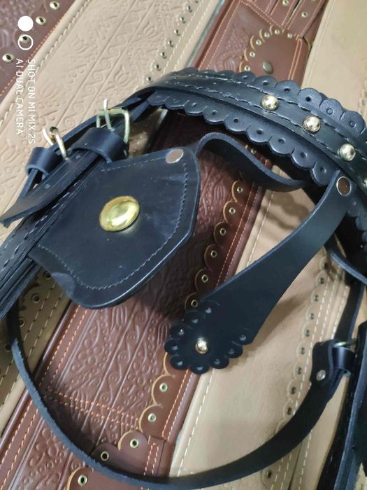 Ham Complet de Cal [Ham + Capetea + Zabala + Haturi] *Piele de Bovina ...