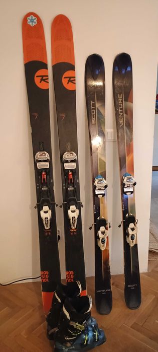 Ski rossignol super 7, tecnica cochise 110, ski scott, колани KOHLA гр ...
