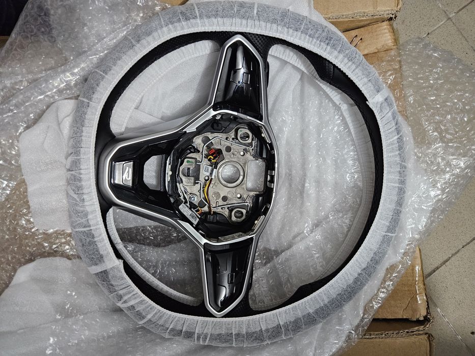 Volan R line piele padele incalzire VW Golf 8 Tiguan T-Roc Passat B8 G ...