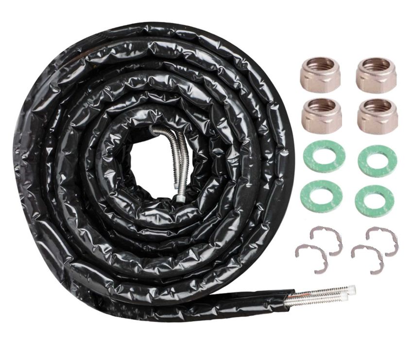 Fornello Pachet Teava Inox Izolata Gofrata 3/4" DN16 panou solar 15ml ...