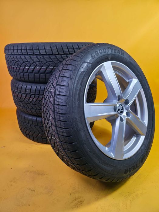 Roti Jante Anvelope 235/55/18 5x112 OEM VW Tiguan NOI GoodYear 2025 ...