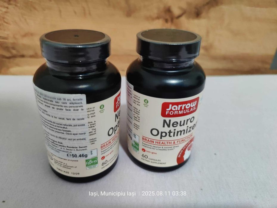 Supliment alimentar Neuro Optimizer®,Jarrow, 60capsule,(Super Ofertă ...