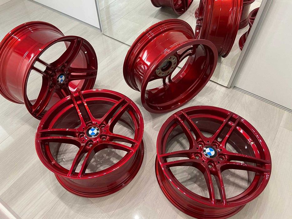 Jante Bmw style 313 M Originale Bmw seria 3 E90 E91 E92 E93 Candy Red ...