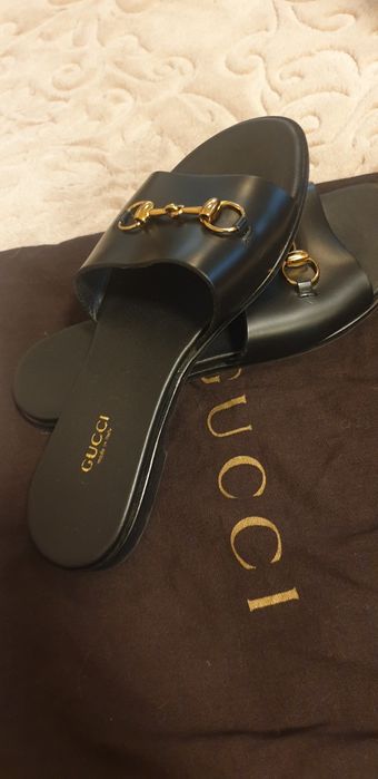 Papuci Gucci piele naturala 100%, originali, noi, 39 Ghermanesti • OLX.ro