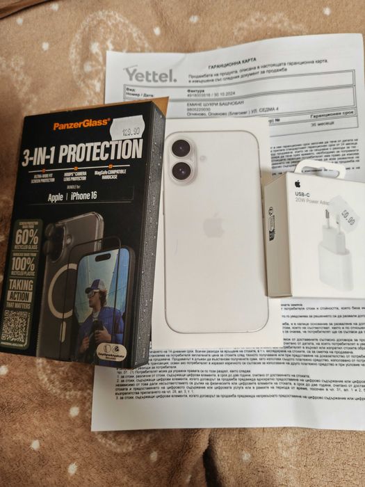 Iphone 16 бял 128 гр. Гоце Делчев • OLX.bg