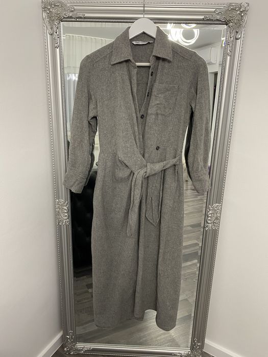 Rochie gri Zara XS Arad • OLX.ro