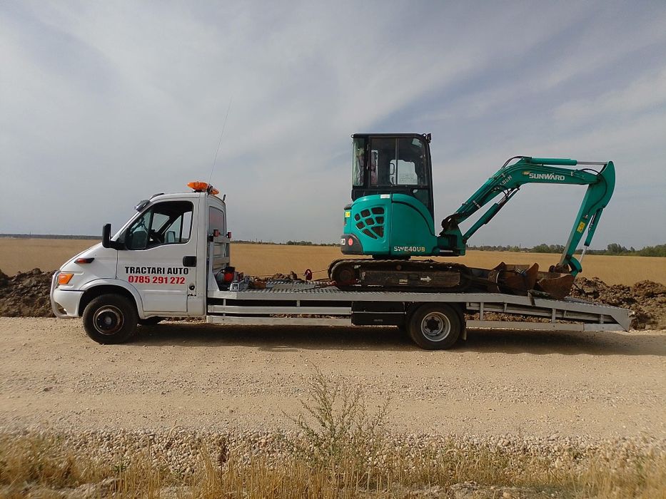 Închiriez buldoexcavator bobkat excavator compactor Nisip Balast Piatr ...