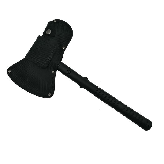 Topor pentru camping si drumetii cu lama din otel inoxidabil, lungime ...