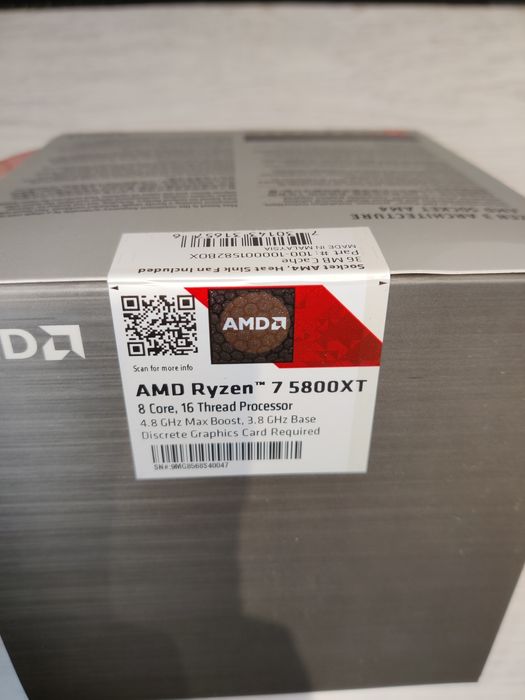 AMD Ryzen 7 5800 XT Box New CPU: 159 у.е. - Комплектующие Ташкент на Olx