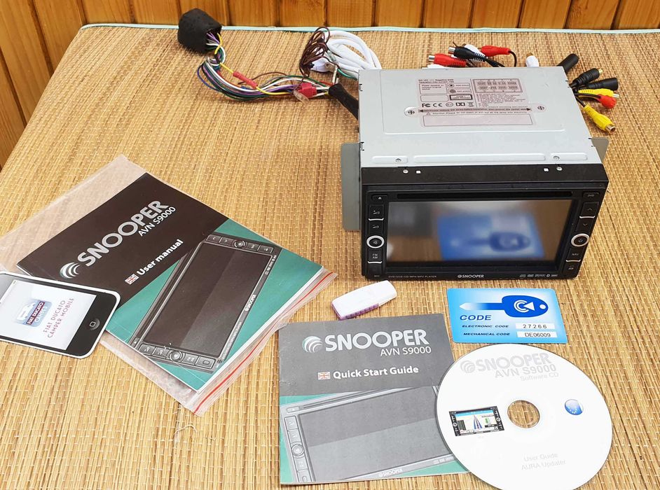 SNOOPER AVN S9000, Navigatie 2DIN profi pentru autorulote, camioane ...