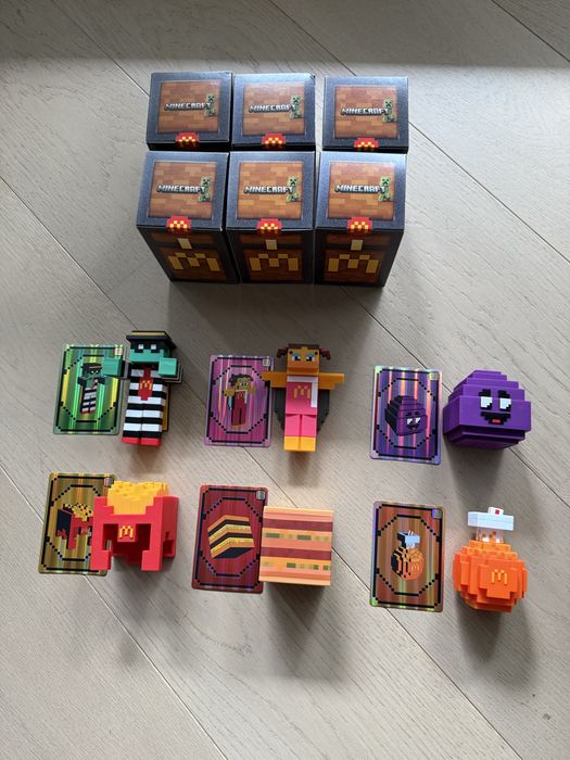Set complet jucarii Minecraft McDonald’s - Adult Meal Bucuresti ...