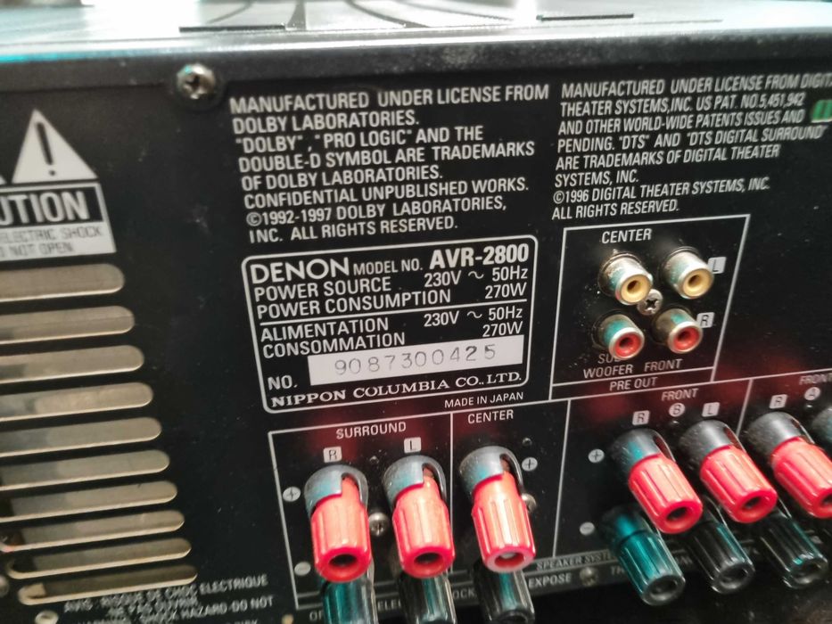 Amplificator Denon AVR-2800 JAPAN AV Surround Receiver (2000) Arad • OLX.ro