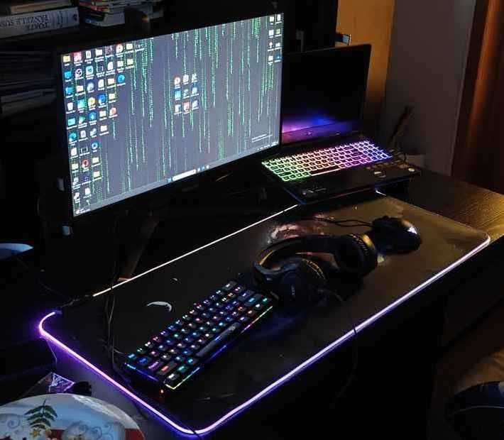 Mouse Pad RGB Gaming MYRIA MG7709 multicolor Sigilat 90x40x0.4 cm Nou ...