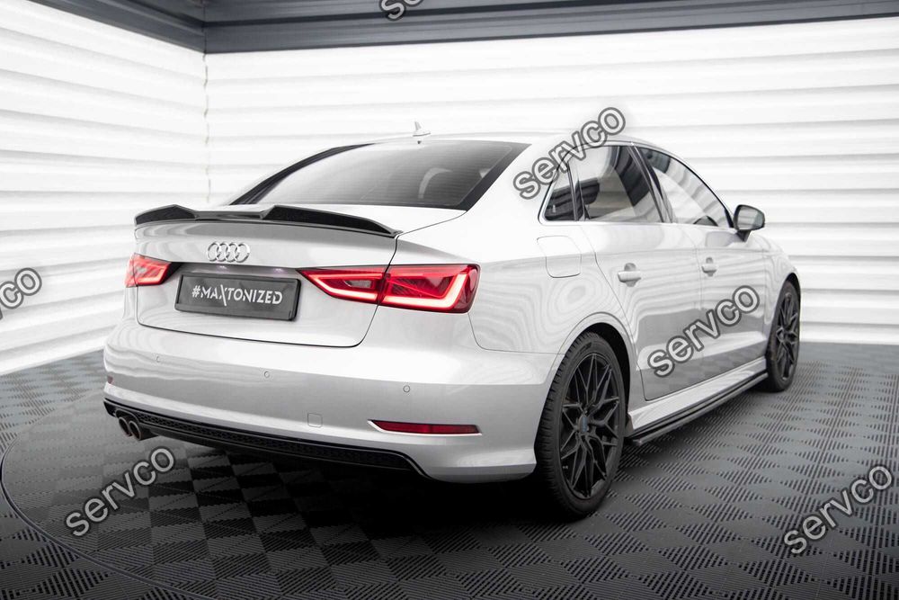 Eleron spoiler cap Audi A3 Sedan 8V 2013-2016 v9 - Maxton Design ...