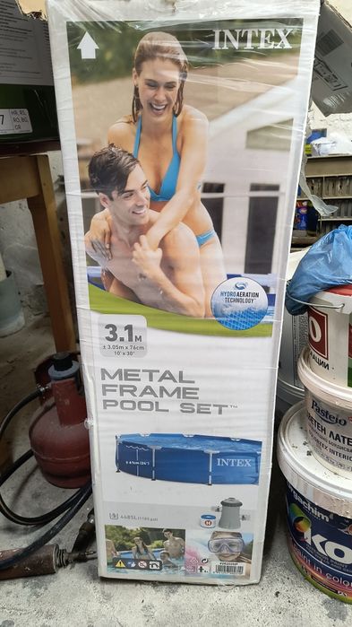 Конструкция за басейн intex 305см и филтри за басейн H гр. Димитровград • OLX.bg