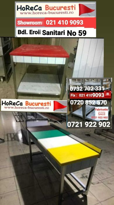 MASA inox cu polite/ MASA inox PATISERIE / MASA inox POLIETILENA ...