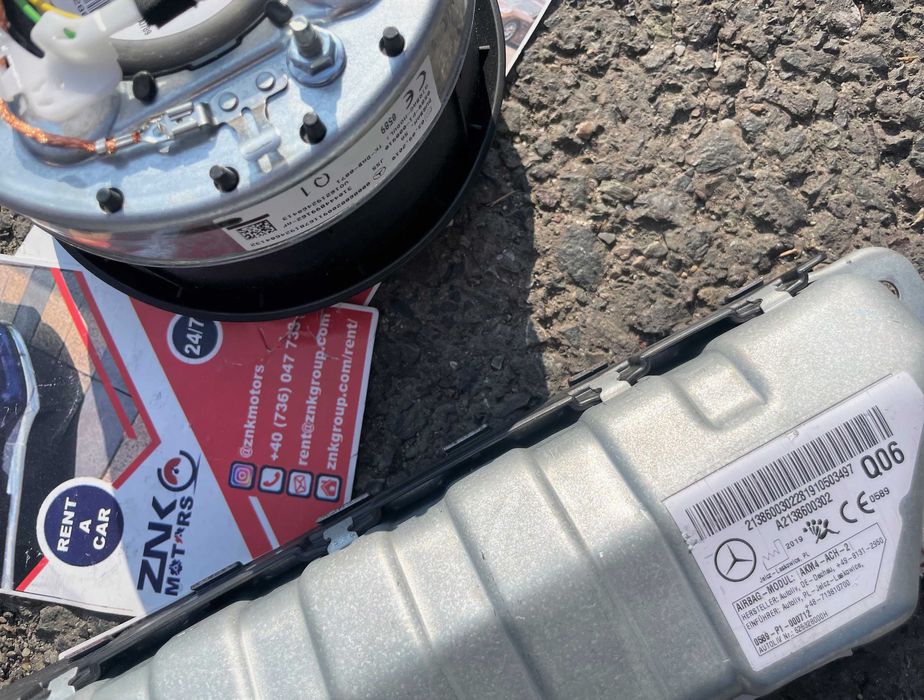 Mercedes Benz airbag volan / airbag genunchi set centuri - plansa bord ...