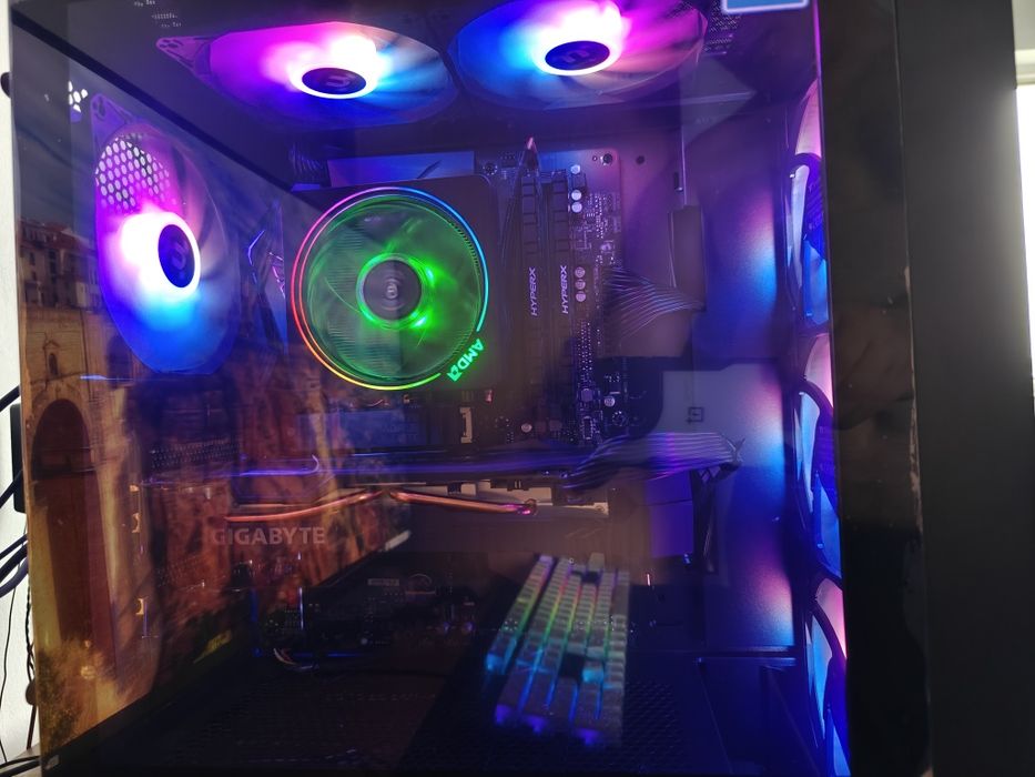 Unitate gaming Gigabyte X570 AORUS ELITE,socket AM4, Thermaltake S200 ...