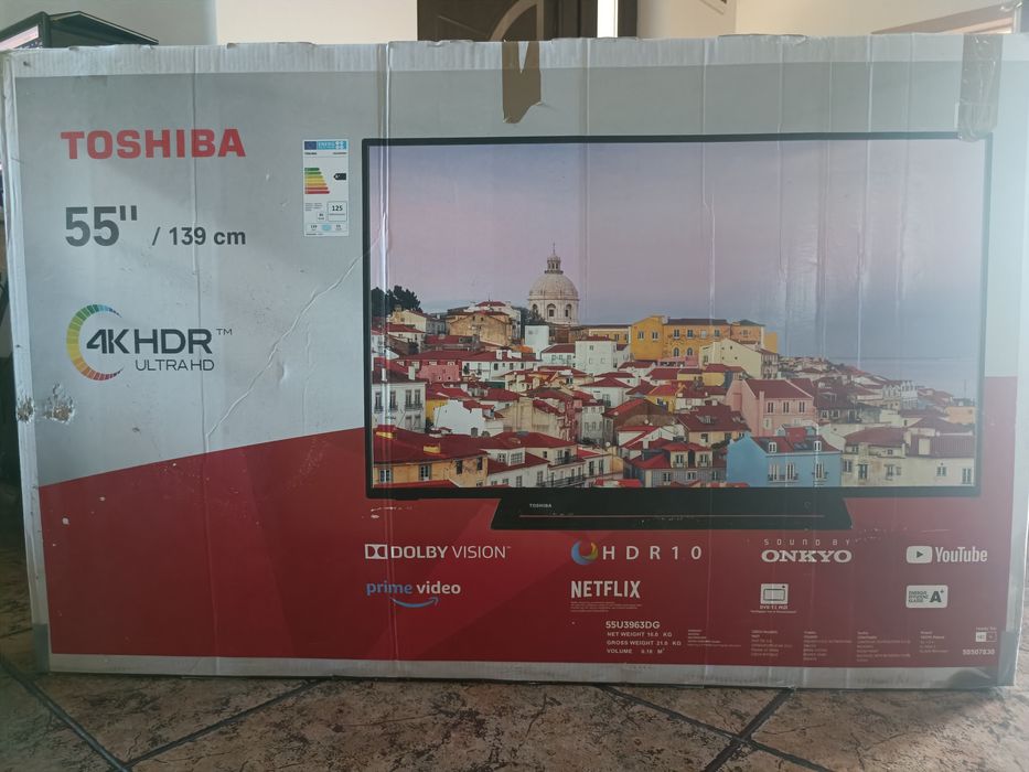 Tv Toshiba 4k 55inch 139cm display spart Cumpana • OLX.ro