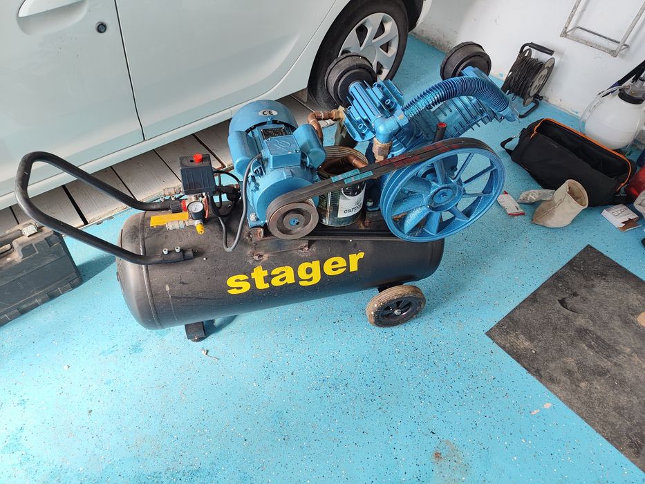 Vând butelie aer 100l, cap compresor Pleasov • OLX.ro