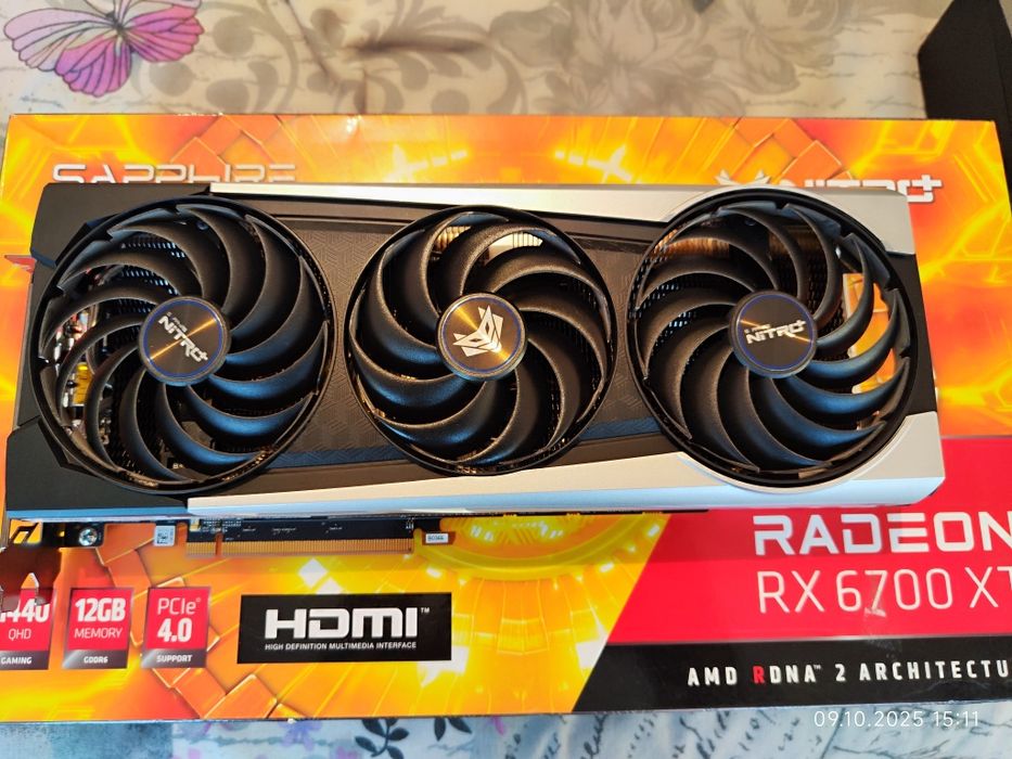 Видеокарта RX 6700 XT 12GB SAPPHIRE Radeon NITRO+ Изпратена гр. Бургас ...