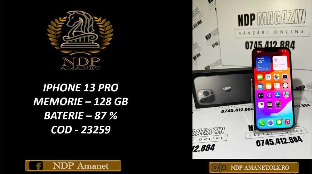 NDP Amanet NON-STOP Sos. Giurgiului 119- IPHONE 13 PRO ( 23259 ...