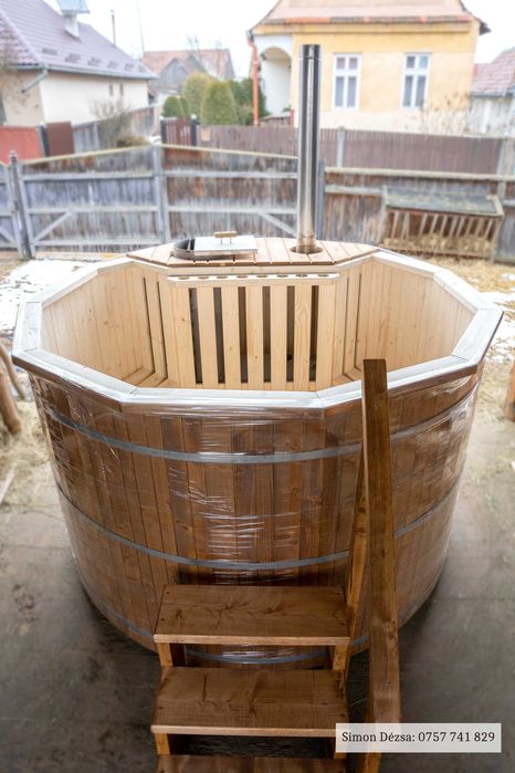 Ciubar din lemn cu soba inox si toate componentele inclus in pret ...