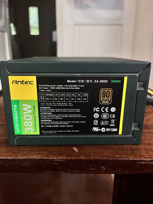 Продавам захранване Antec 380W 80 PLUS BRONZE гр. Видин Бонония • OLX.bg
