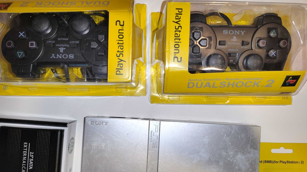 Плейстейшън 2 PS2 пълен комплект с 2бр. джойстик и 70 игри хард диск гр. Пловдив Беломорски • OLX.bg