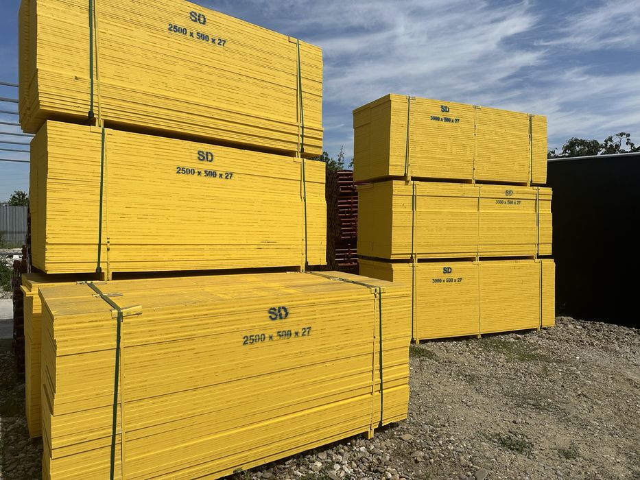 Cofraje doka, lana, placa galbena, cofrag, paneli, schele metalice ...