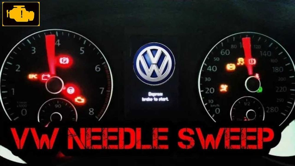 Активиране Gauge Test Needle Sweep Въртене Стрелки ДЕАКТИВ.Start/Stop ...