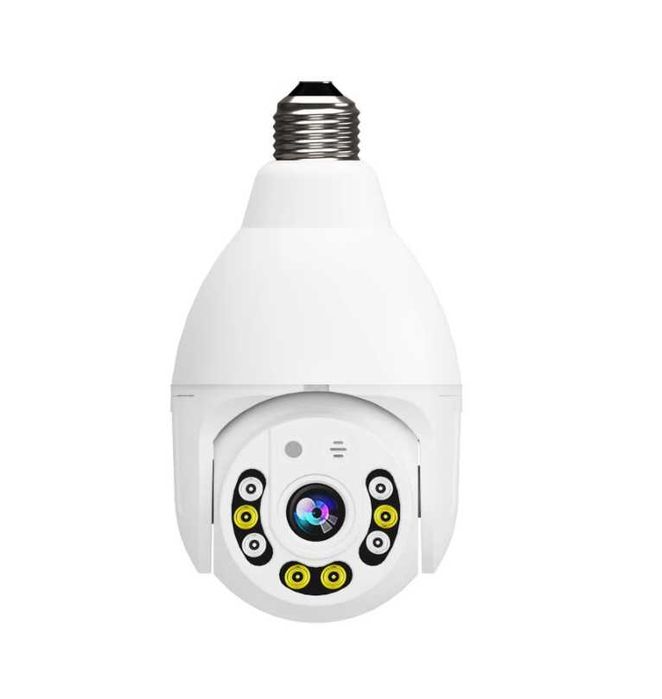 Camera supraveghere rotativa tip bec / bulb cu dulie E27 Wireless ...
