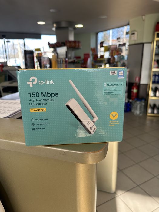 Безжичен адаптер TP-Link TL-WN722N гр. Хасково Промишлена зона - Изток • OLX.bg