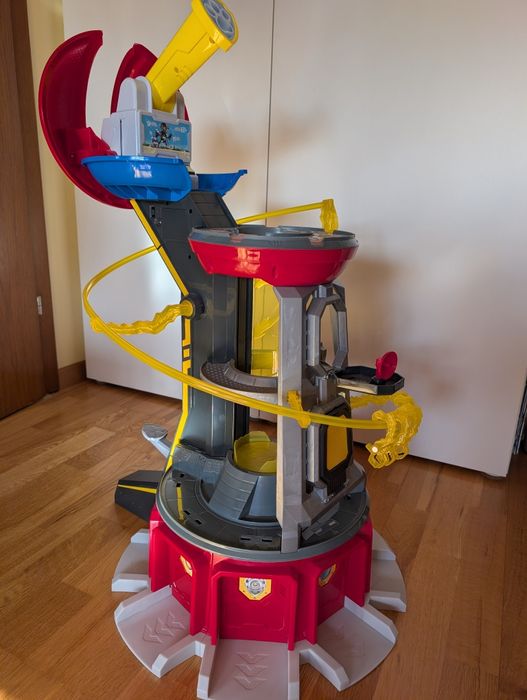 Set de joaca Paw Patrol - Mighty Pups, Turnul de control, 83 cm ...