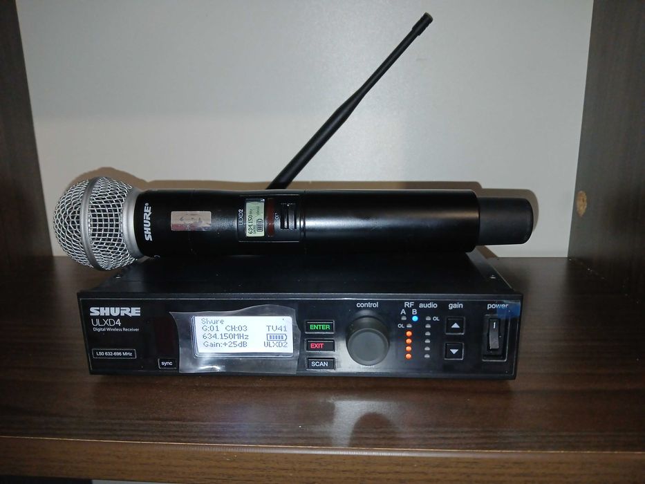 Оригинален микрофон SHURE ULXD24/SM58 - внос USA (Made in Mexico) гр ...