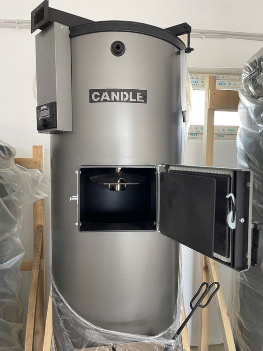 Centrala pe lemne tip lumãnare Candle cu automatizare 20,30,35,50 kw ...