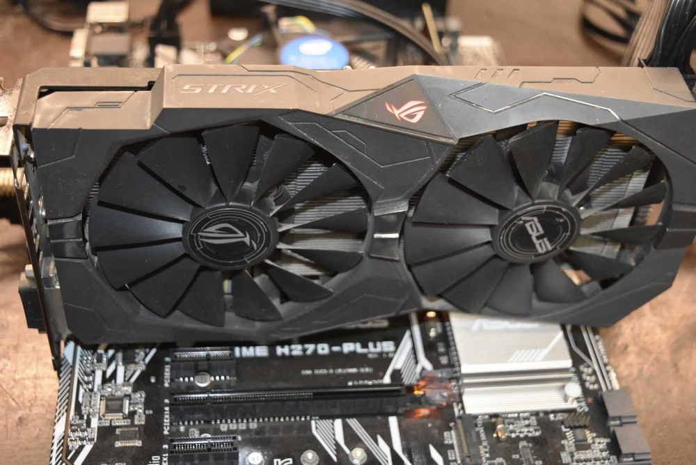 Видео карта ASUS Radeon RX 470 8GB ROG STRIX OC Video Card Gaming гр ...